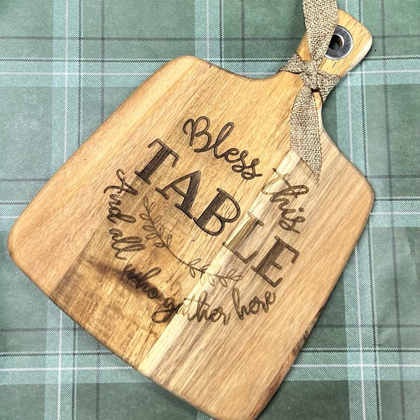 SVG Bless This Table and Everyone Who Gather Here for Engraving ...