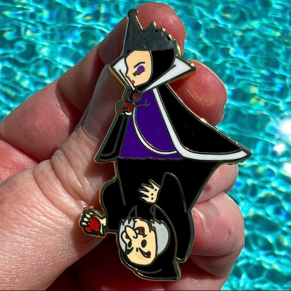 Evil Queen Hard Enamel Flip Pin - Etsy