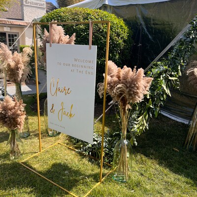 Sign Stand Welcome 5'x3' Black Signage Stand - Etsy