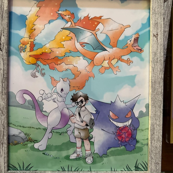 Pokémon Art Commission Pokemon Family Portrait, Custom Pokemon Avatar ...