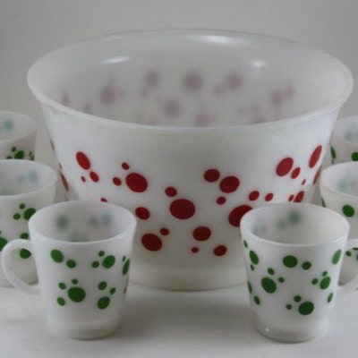 Vintage 1930s Lancaster Glass Hand-painted Carol Pattern - Etsy