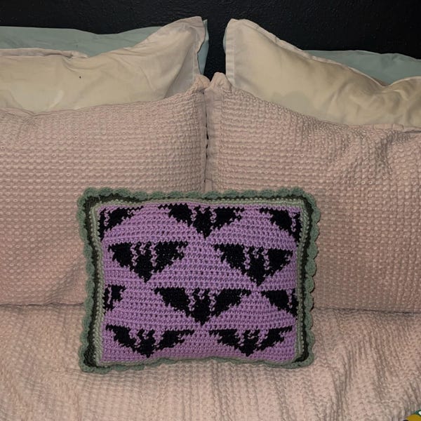 Batty Mosaic Crochet Pattern Bat Chart by Sixel Design - Etsy