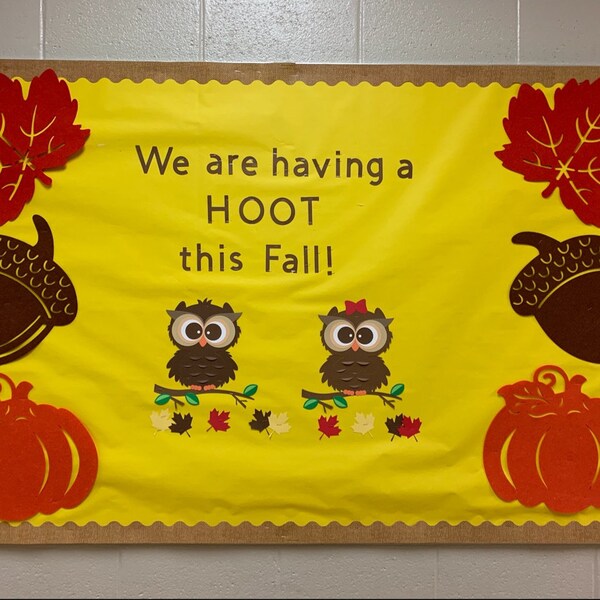 Fall Bulletin Board | Back to School Bulletin Board | Owl Bulletin ...