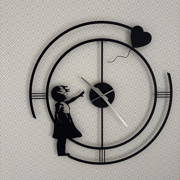 Michael Jordan Jumpman Metal Wall Clock,nba Legend Sign Clock,modern ...