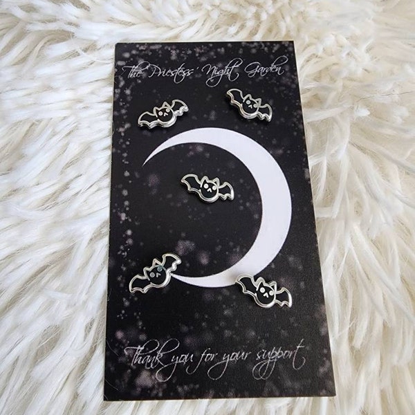 Pink Goth Emo Bat Enamel Pins 1, 2 Posts Small and Perfect for ...