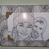 One Year Anniversary Custom Couple Portrait Single Line Art. Minimalist ...
