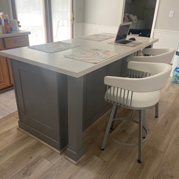 White Kitchen Island Without Top, Custom Welcome - Etsy