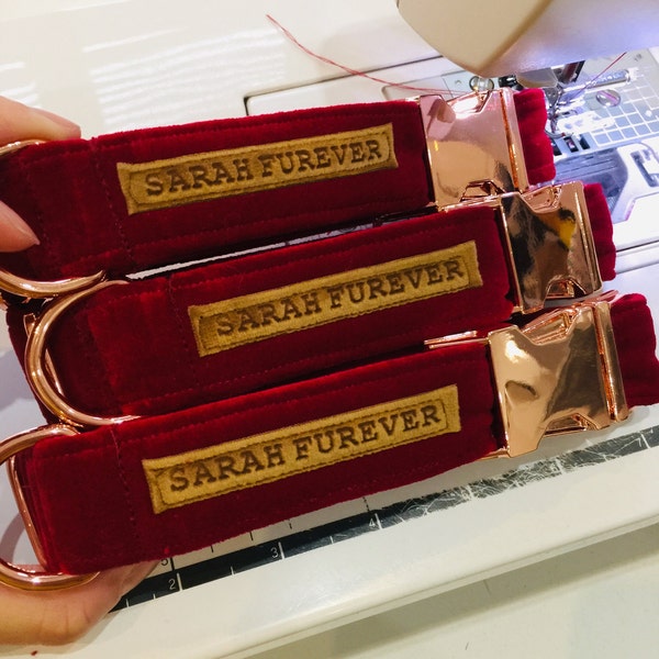 LUX Velvet Custom Labels - 7cm X 1.2cm - Etsy