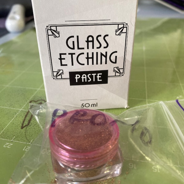 Pentart Glass Etching Cream 50ml, Etching Paste - Etsy