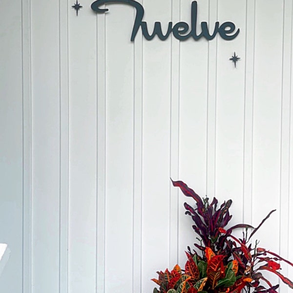 Large Mid Century Cursive House Numbers - Etsy