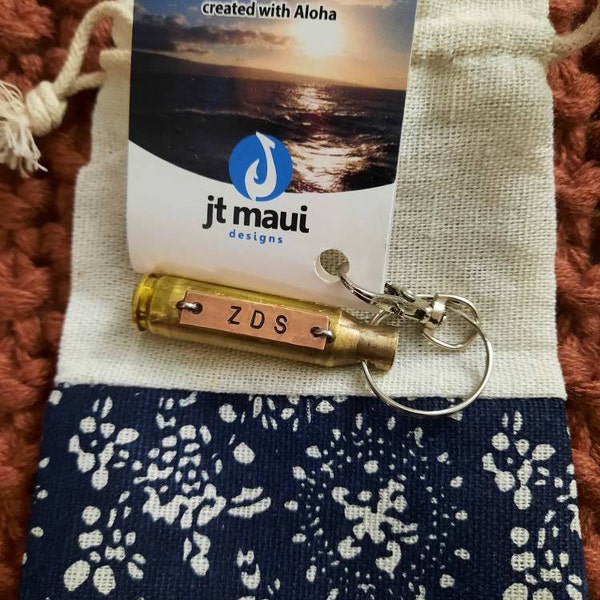 Personalized Recycled Bullet Keychain, Shell Casing Gift for Dad ...