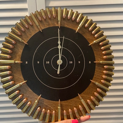 Original Dark Walnut Hybrid Bullet Clock. the Perfect Gift for the Hard ...