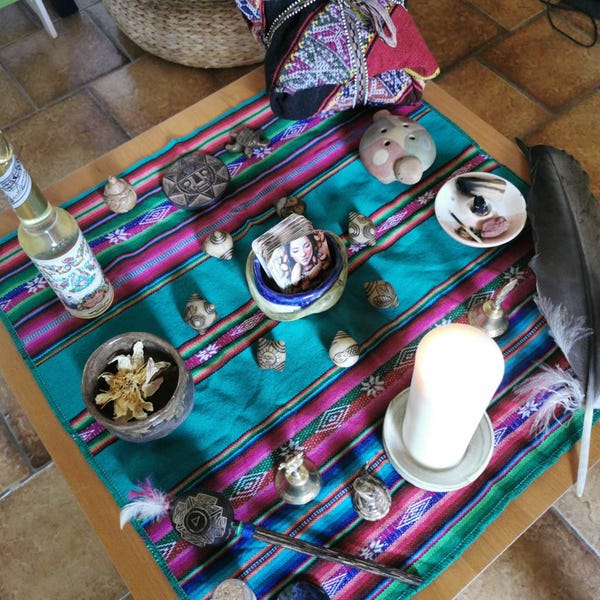 Inti Sun Chakana Handmade Shaman Idol Wall Art, Andean Cross, Peru ...