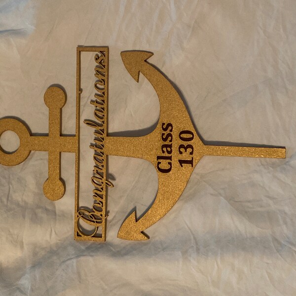 Personalized Anchor Cake Topper: Nautical Wedding, Baby Shower Decor - Etsy