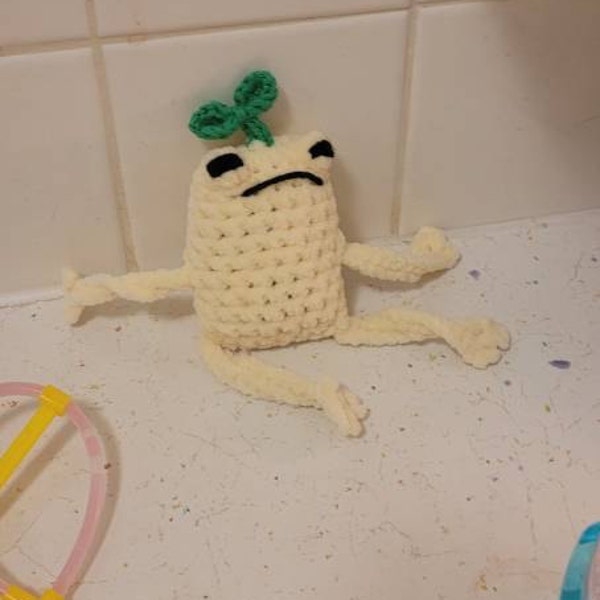 Jumbo Handmade Leggy Frog Crochet Frog Handmade Plushie Stuffed Animal ...