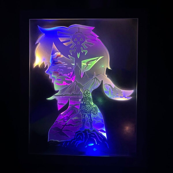 One Piece Shadow Box / Light Box Monkey D Luffy Manga Gift Halloween ...