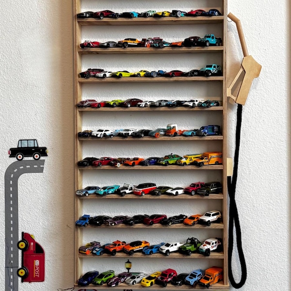 Cars Shelf for 60 Pcs Made of Birch Plywood With Personalisation - Etsy