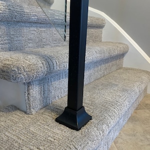 1-1/4" Inch Square Fence Post Cover Shoe Skirt 3-1/2" Inch Base. Square ...