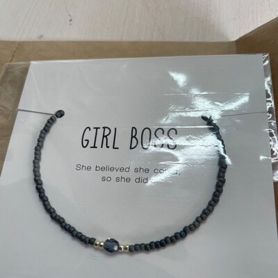 GIRL BOSS Gift Minimalist Friendship Bracelet. Boss Babe - Etsy