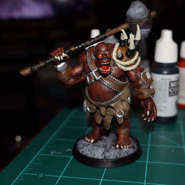 Ogre With Mace | 28mm & 32mm Scale | 73mm Tall | Dnd | Pathfinder Oger ...