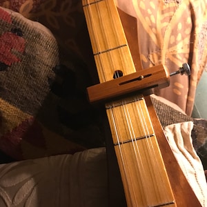 Appalachian Mountain Lap Dulcimer Capo, Black Walnut and Curly Maple ...