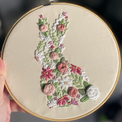 Spring Meadows Embroidery PDF Pattern, Digital Download, Flower Art ...