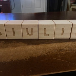Custom Name Wooden Blocks handmade Personalized Blocks on - Etsy
