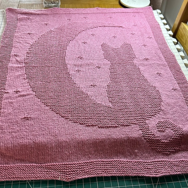 Starry Night Blanket/knitting/pattern/english/dk Yarn - Etsy