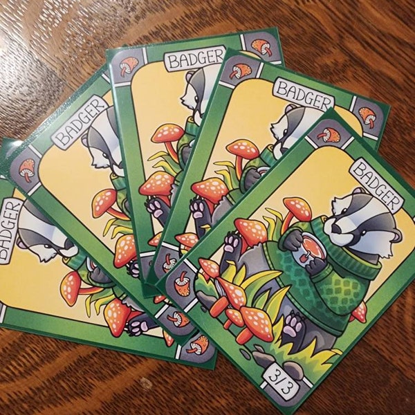5 Badger Tokens for Magic the Gathering - Etsy