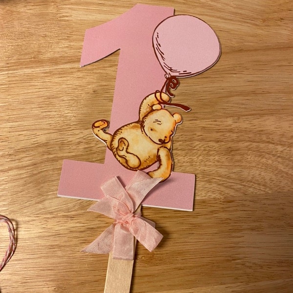 Winnie the Pooh Cake Topper...cupcake Toppers....cake Centerpiece ...