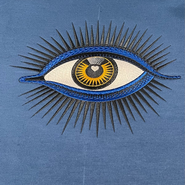 All-seeing Eye - 8x8 Inch Hoop - God Eye Machine Embroidery Design ...