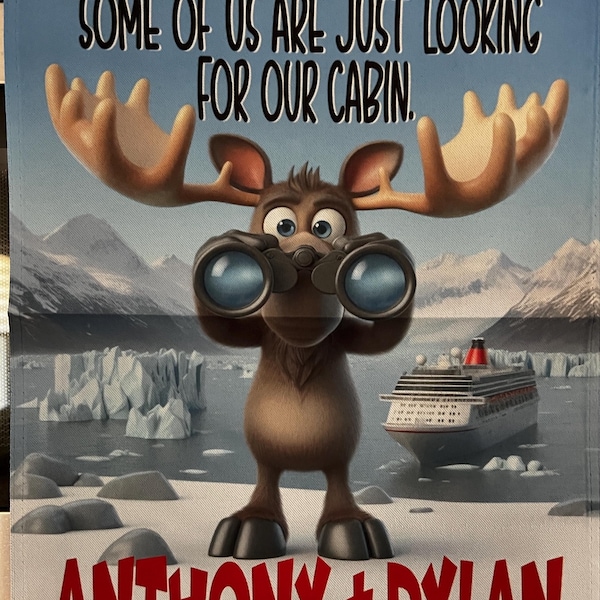 Alaska Cruise Magnet Flag , Moose Cruise Door, Alaska Cruise Sign ...