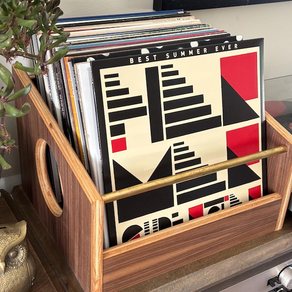 The "headliner" WALNUT Edition Vinyl Record Storage Cabinet - Etsy