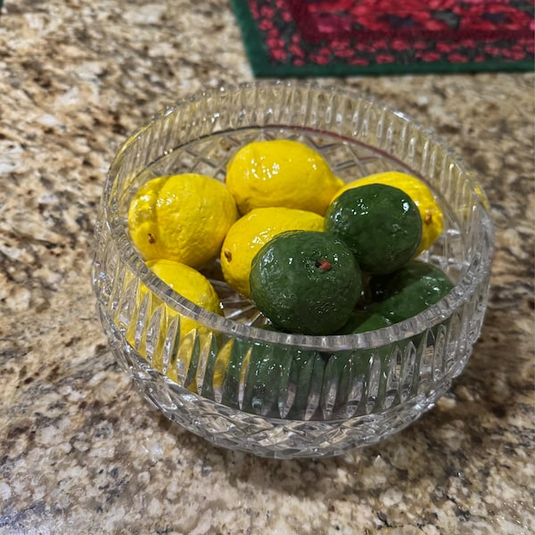 Ceramic Lemon Yellow Citrus Fruit Kitchen Home Decor Handmade Clay ...