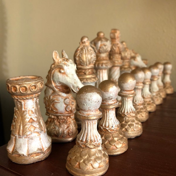 Ornate Staunton Chess Set, Customisable Colours (pieces Only) - Etsy