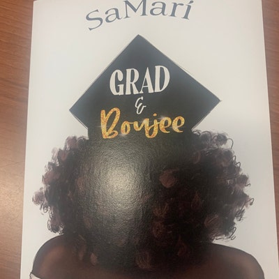 Grad and Boujee African American Graduation Card Fashion Illustration ...