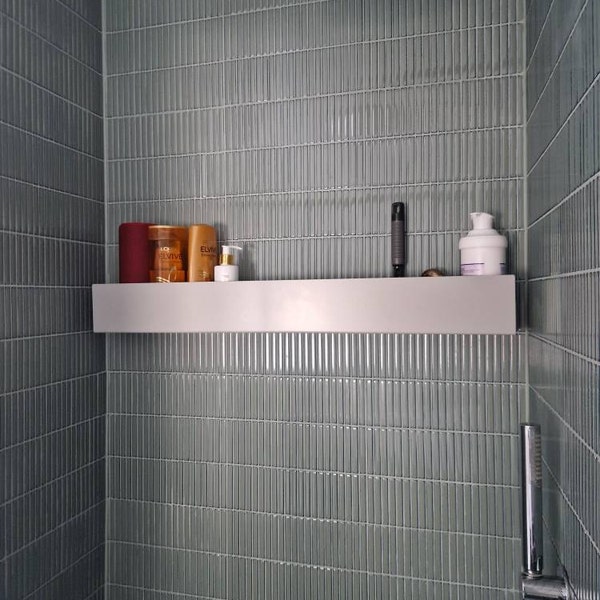 Long Shower Shelf 80 Cm, 100 Cm, 120 Cm Long, Elegant, Minimalist ...