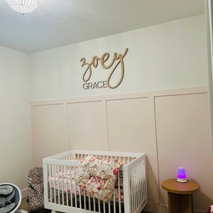 Nursery Name Sign Nursery Decor Wooden Name Cutout Personalized Nursery ...