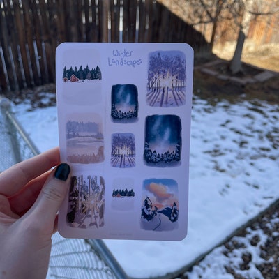 Light Academia Study Themed Matte Bullet Journal Sticker Sheet Journal ...