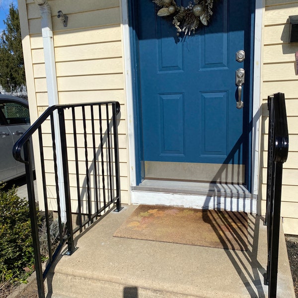 Railing for Steps With 3 Step and 2 Ft to 4 Ft. Landing Custom Made ...
