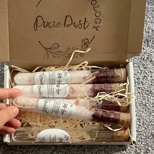 Bath Salts Tube Bath Salt Bath Salt Bath Salt Favors Spa Gift Natural ...