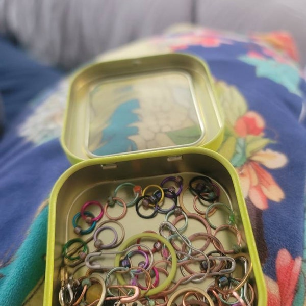 Heavy Metal Reversa-clippy Stitch Markers! - Etsy