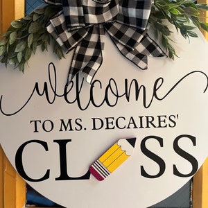 Classroom Door Decor Interchangeable Sign Classroom Welcome Teacher ...