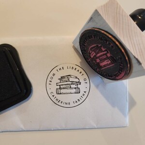 Library Stamp 31 Wooden or Self-inking Calligraphy Bookplate Stamp, Ex ...