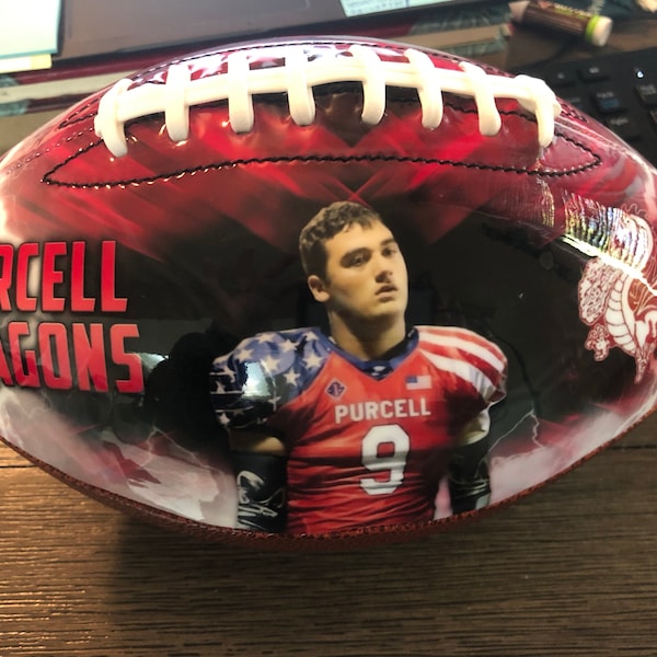 Custom Made Football - High School Senior Football Gift, Football Coach ...