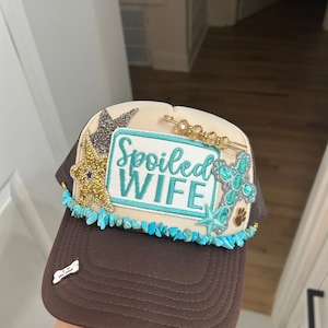 Turquoise Chain, Trucker Hat Chains, Chain for Trucker Hats, Patch for ...