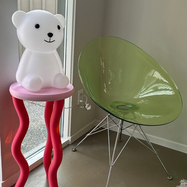 The Jelly Side Table - Wavy Pink & Red Postmodern Funky Jelly End Retro ...