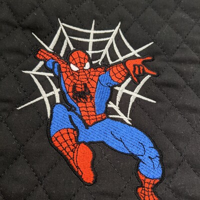 Spiderman 5sizes Digitized Filled Machine Embroidery Design Digital ...