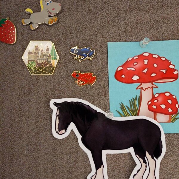 Strawberry Fruit Frog Enamel Pin! Adorable! - Etsy