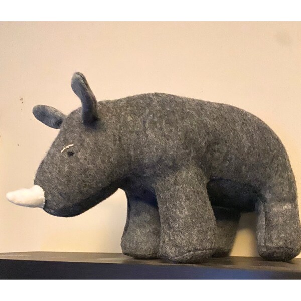 Rhino Sewing Pattern in 3 Sizes With Tutorial. - Etsy